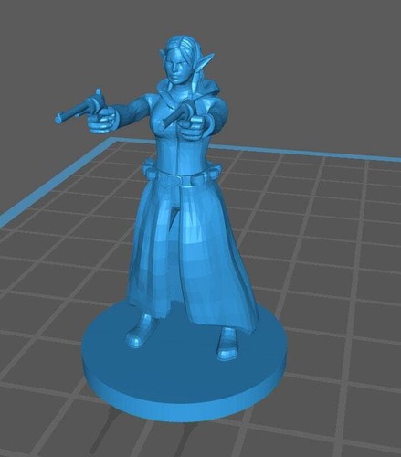 Elf Gunslinger Mini - DND - Pathfinder - Dungeons & Dragons - RPG ...