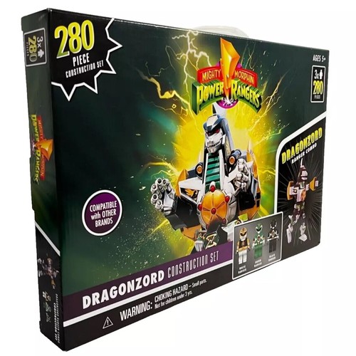 Mighty Morphin Power Rangers Dragonzord Construction Set 280 pcs Hasbro ...