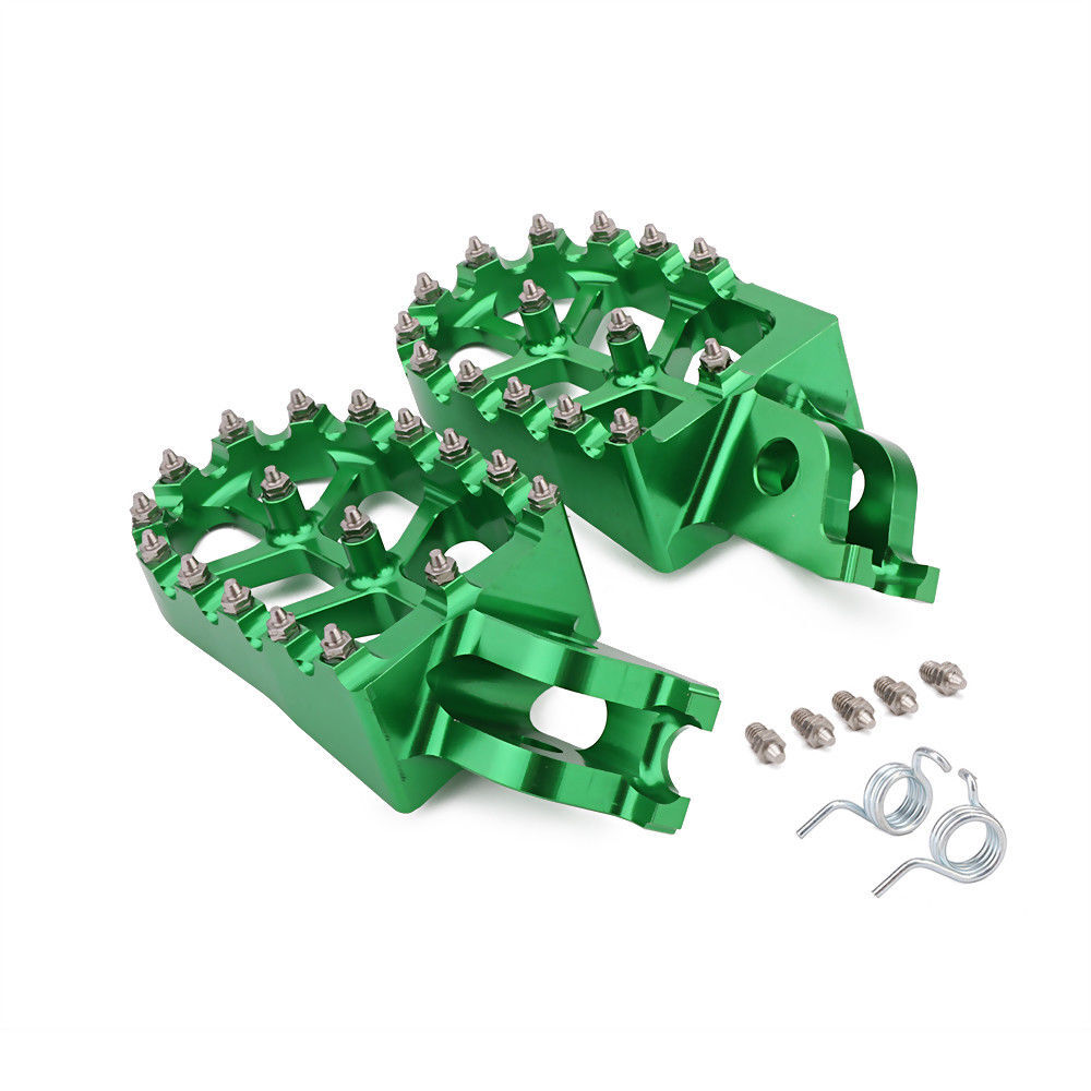 CNC Foot Pegs With Spring For KX250F KX450F KLX450R KX250X KX450X ...
