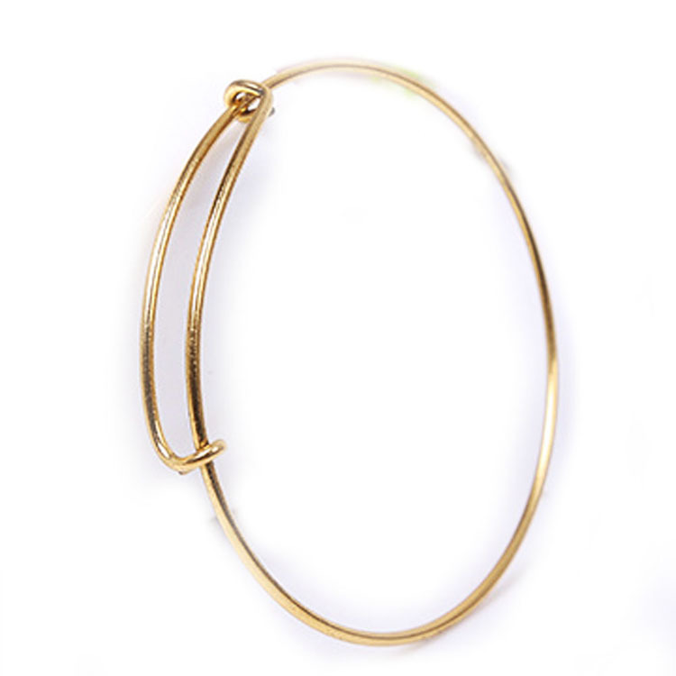 DIY Women's Gold Tone Expandable Wire Bangle Bracelet Adjustable | eBay