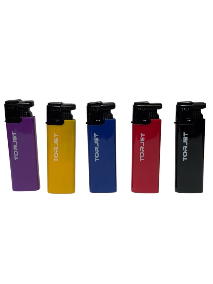 TORJET Windproof Jet Flame Refillable Lighter - Child Safe, Electronic ...