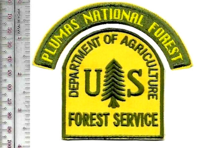 National Forest California Plumas National Forest Service Patch vel NO ...