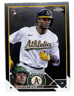 2023 Topps Chrome #99 Esteury Ruiz Rookie RC Card Athletics | eBay