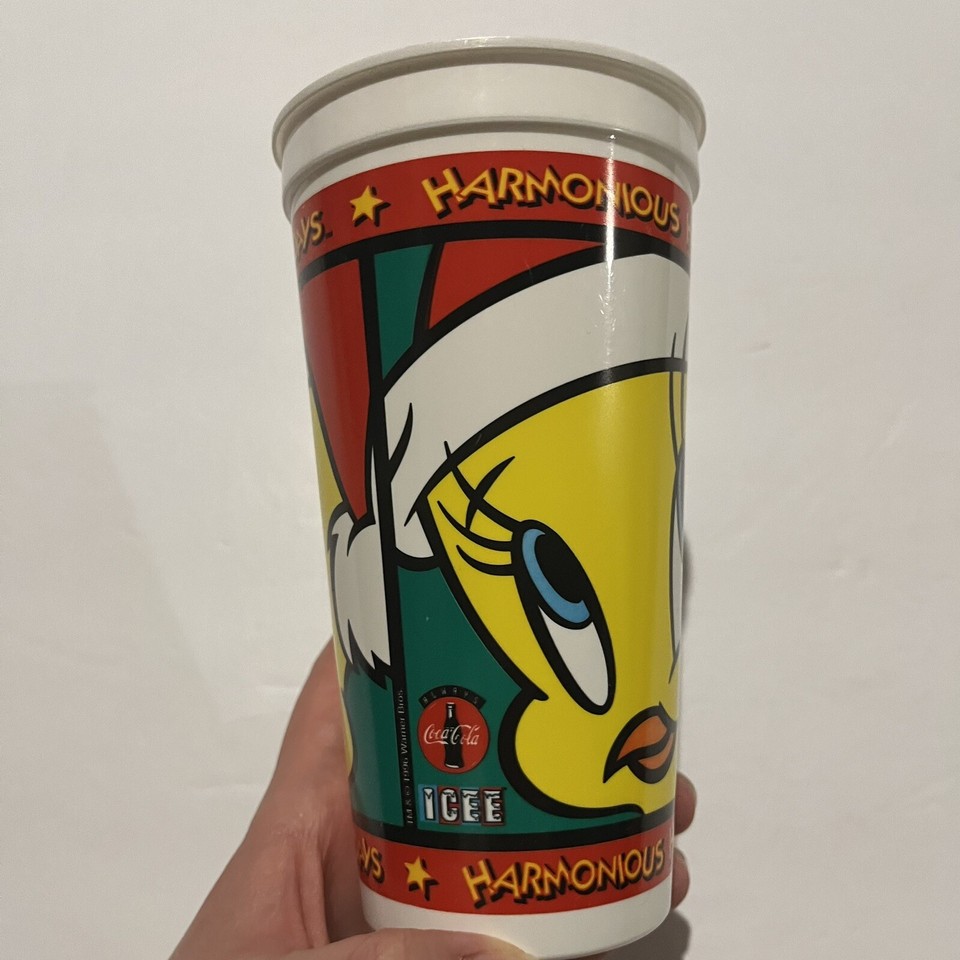 Vintage Looney Tunes Tweety Bird Coca-Cola ICEE Promo 16oz. Plastic Cup ...