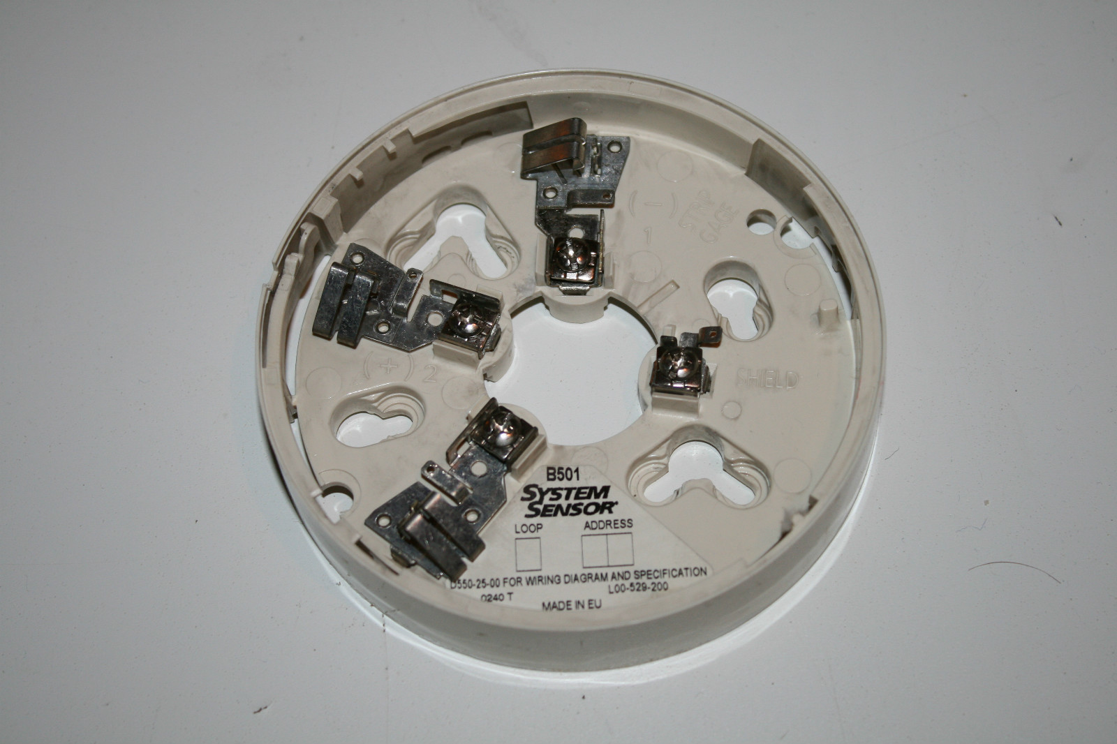 NOTIFIER B501 System Sensor B501 Addressable Detector Base for sale ...