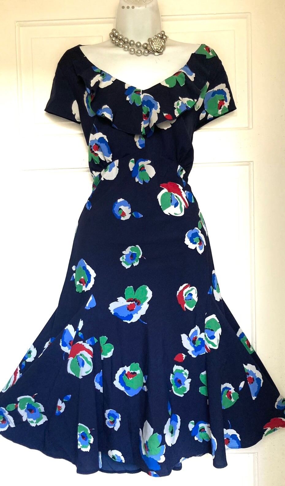 PER UNA FLORAL PRINT PARTY DRESS SIZE 20 L - Gem