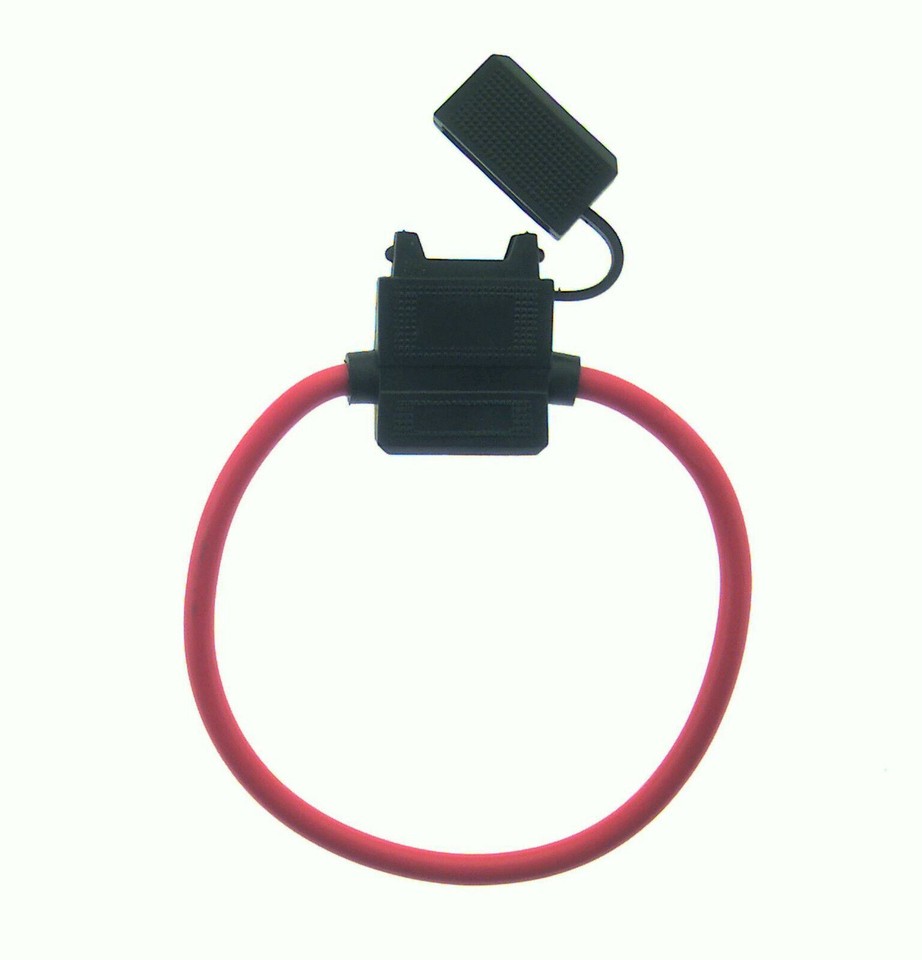 10 PACKS 10 GAUGE ATC FUSE HOLDER IN-LINE AWG WIRE COPPER 12 VOLT POWER ...