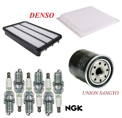 Tune Up Kit Air Cabin Oil Filters Spark Plugs For LEXUS RX300 V6 3.0L ...