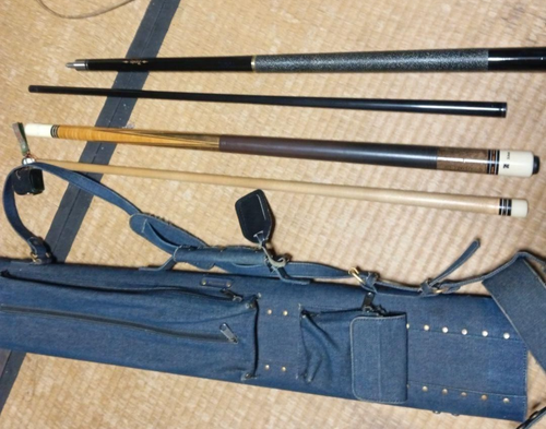 ADAM Billiard Cue Zesty Break & JUMP cue ebony shaft With case set ...