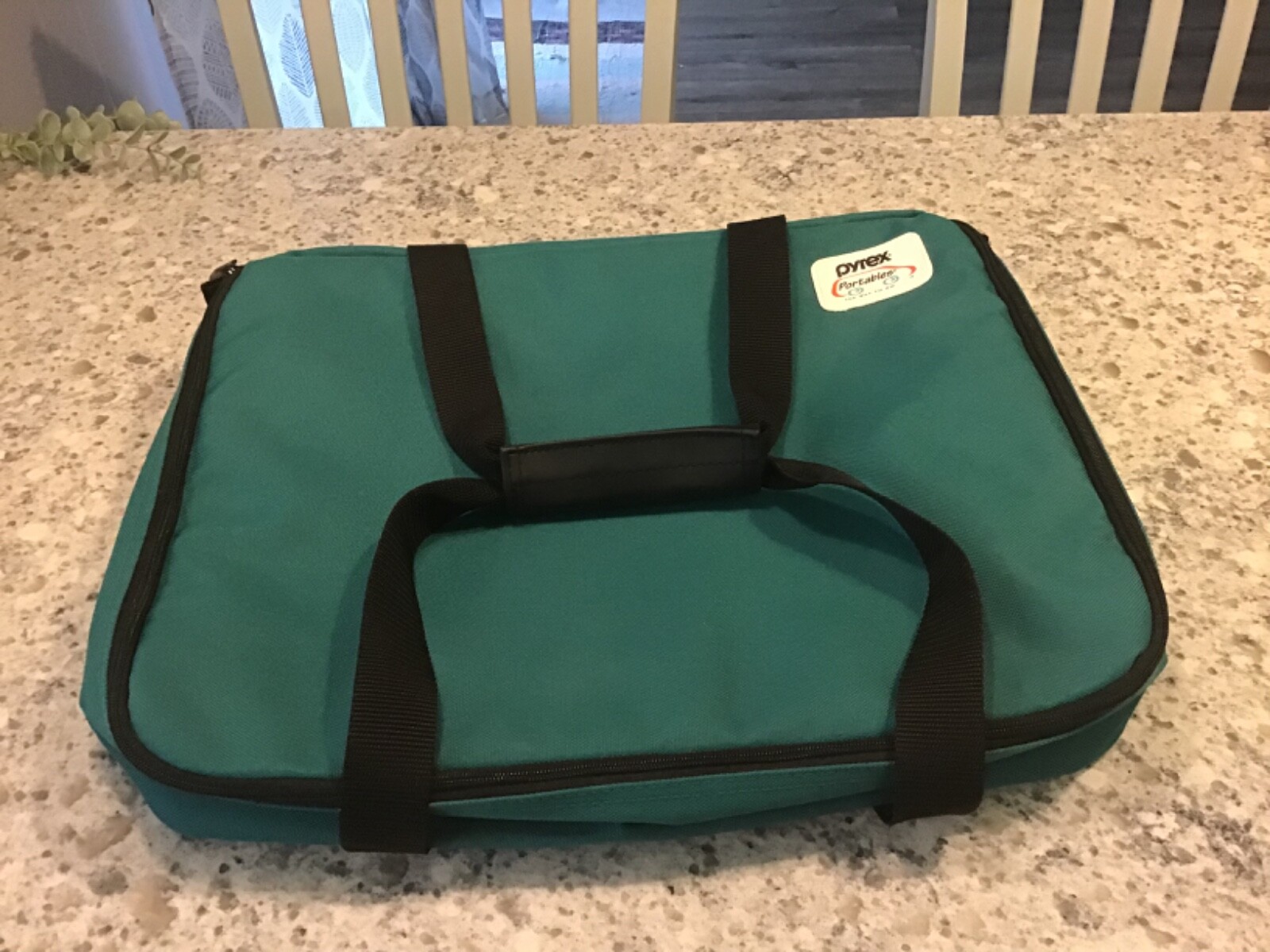 Pyrex Portables Insulated Carrier Carrying Case Bag ONLY Green w/Straps ...