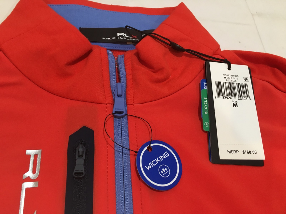 NWT $168.00 RLX Golf Ralph Lauren Mens Techy Terry FZ Vest Red Sz XL | eBay