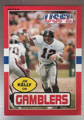 Jim Kelly 1985 Topps USFL Gamblers No. 45 | eBay