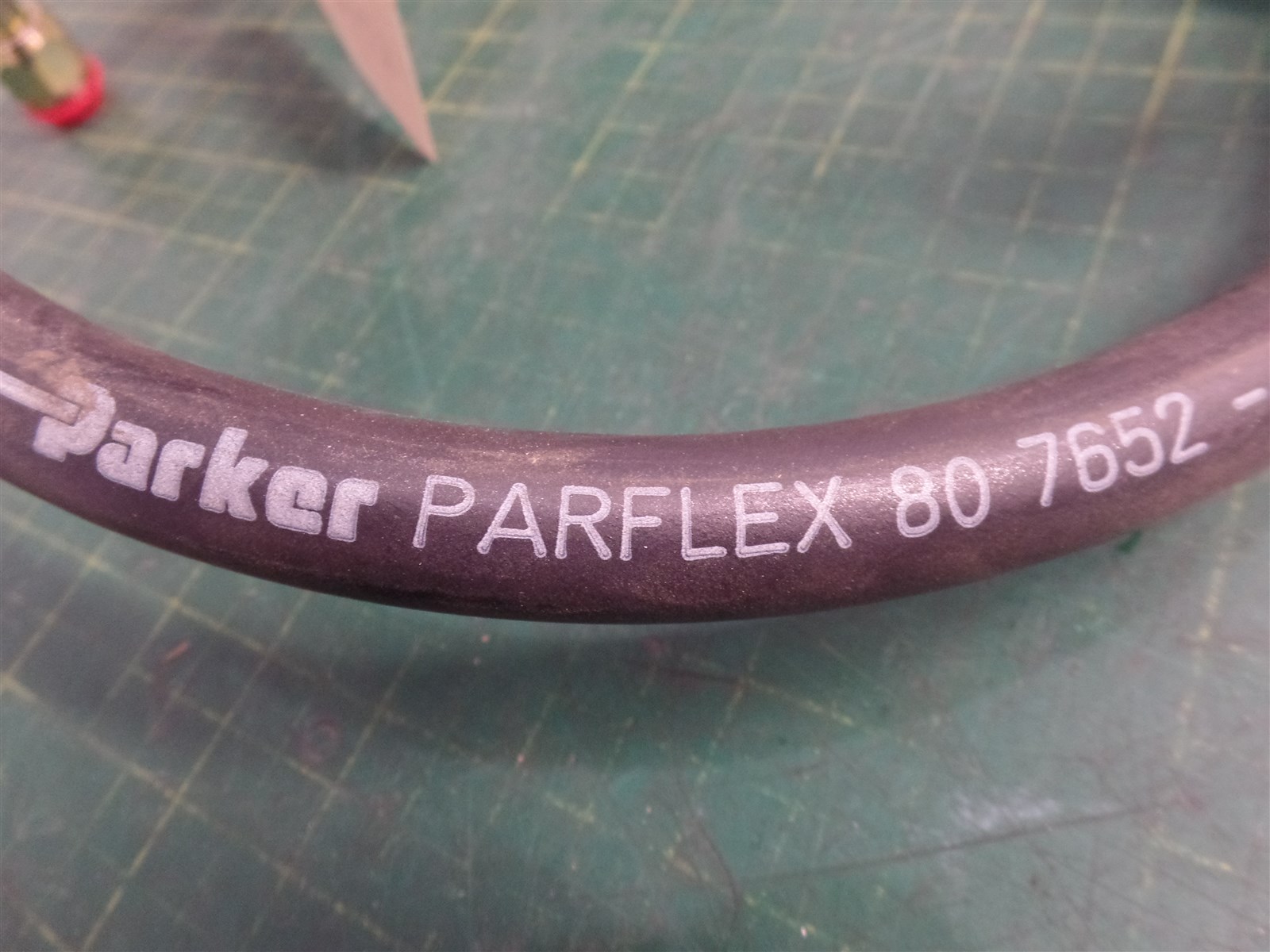 GENUINE PARKER PARFLEX 80 7652 HYDRAULIC HOSE ASSEMBLY, MICHIGAN CLARK ...