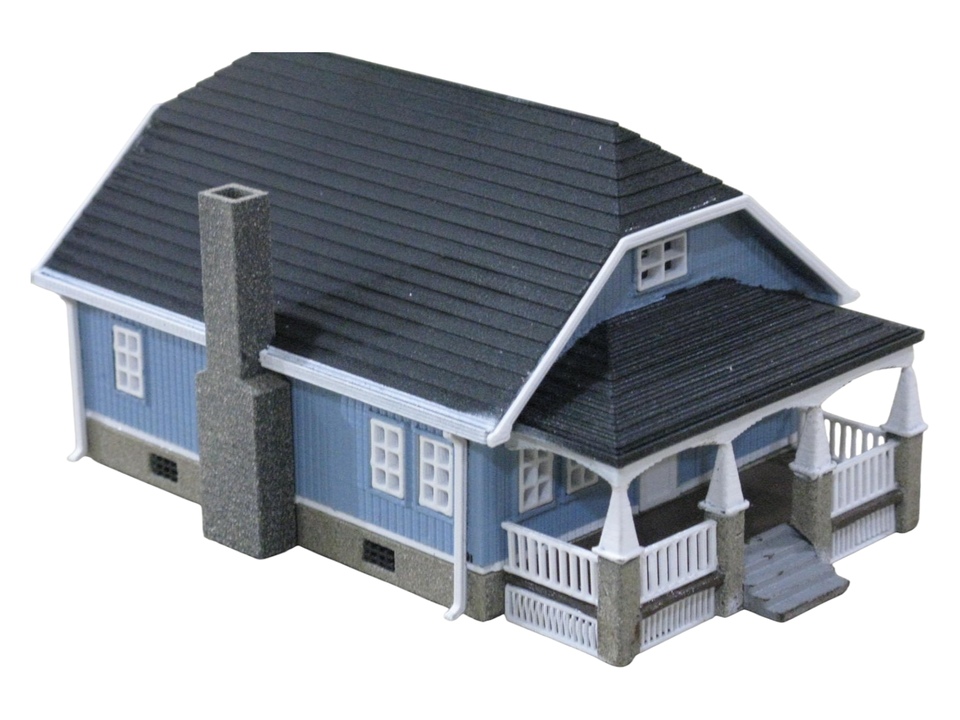 HO / N Scale Bungalow House Model Kit for Train layouts / dioramas ...