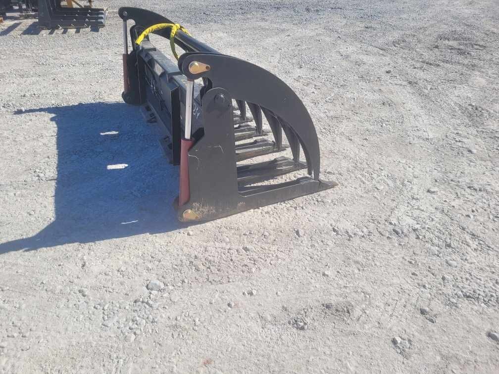 84'' Root Rake Clam Grapple with Skid Steer Quick Connect | eBay