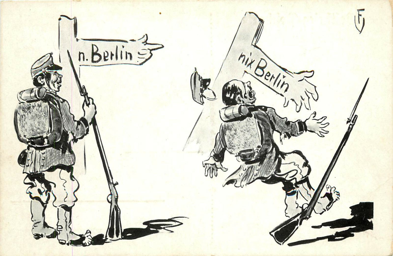 Cartoon German Soldier Ww1