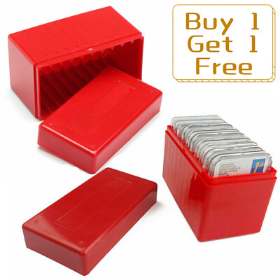2X 10Coin Slabs Capacity Holder Slab Storage Box Case Plastic Fit For ...