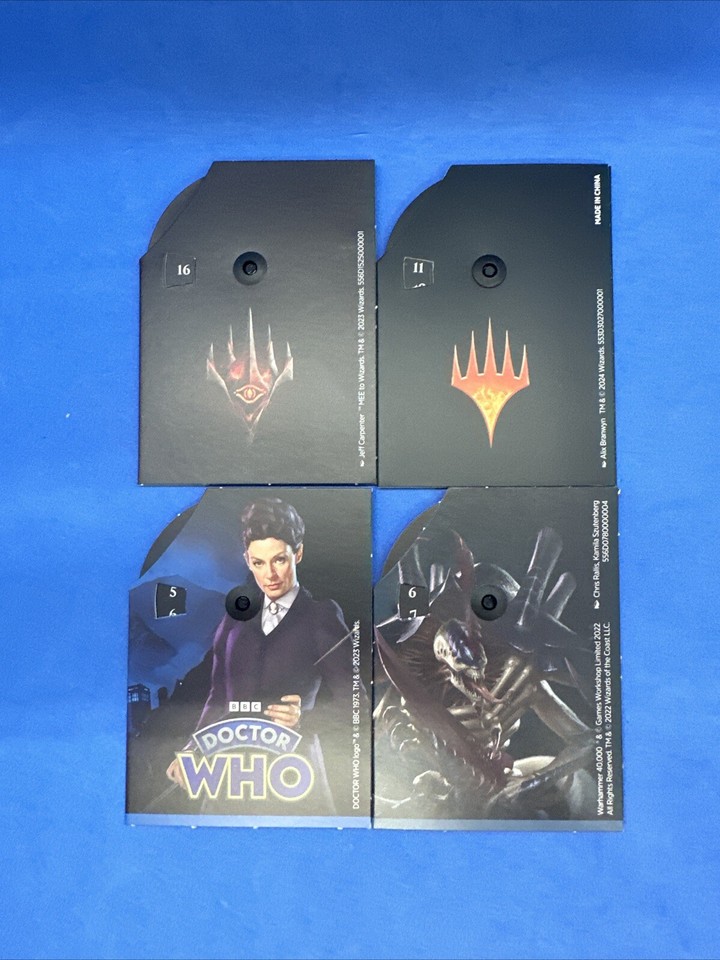 MTG Life Counter Wheel Dial Count Down Commander MTG Set 4 Black CMD 40 ...