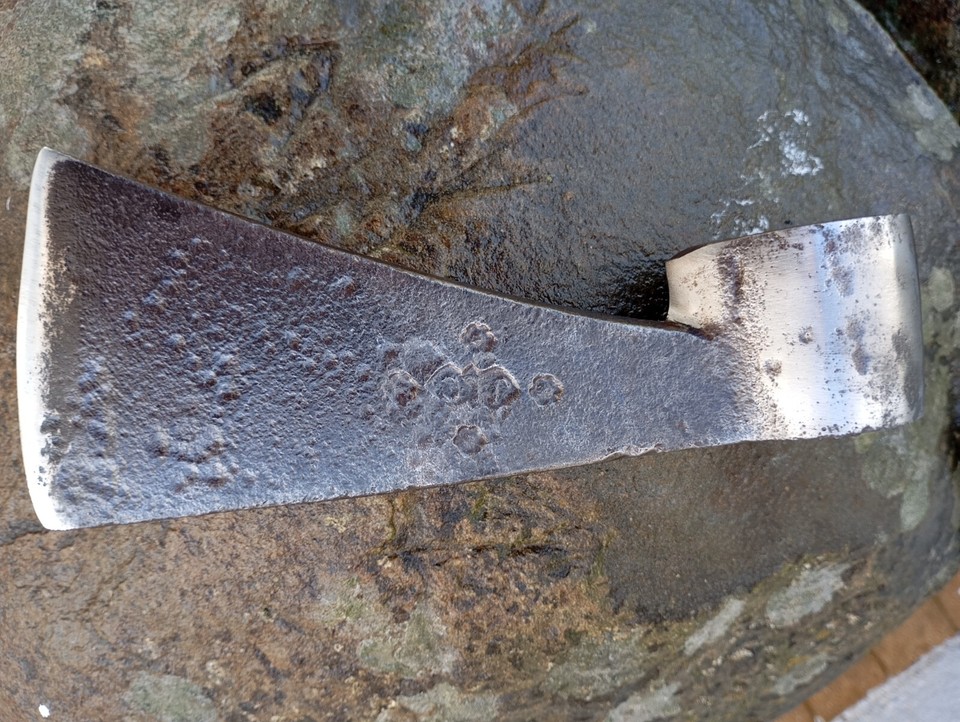 Antique Strong & Sharp Old Axe Wrought Carbon Steel Blacksmith Marks ...