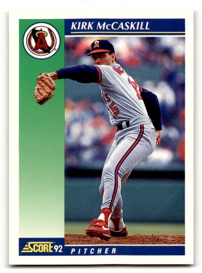 1992 Score #79 Kirk McCaskill California Angels Baseball Cards EX/NM ID ...