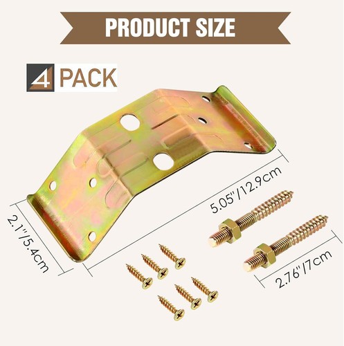 Table Leg Corner Bracket Set of 4 Includes Screws to Provide Strong ...