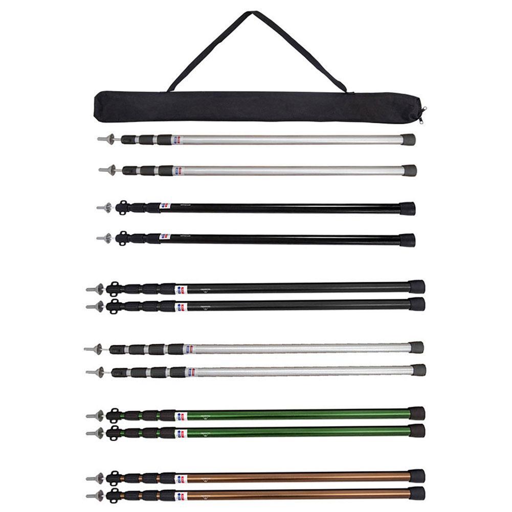 2pcs Canopy Awning Pole Portable Adjustable Camping Tent Pole (2.3m ...