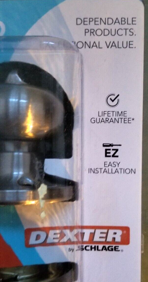 Dexter Door Knob Set by Schlage, Satin Nickel 619 Finish for Bed room ...