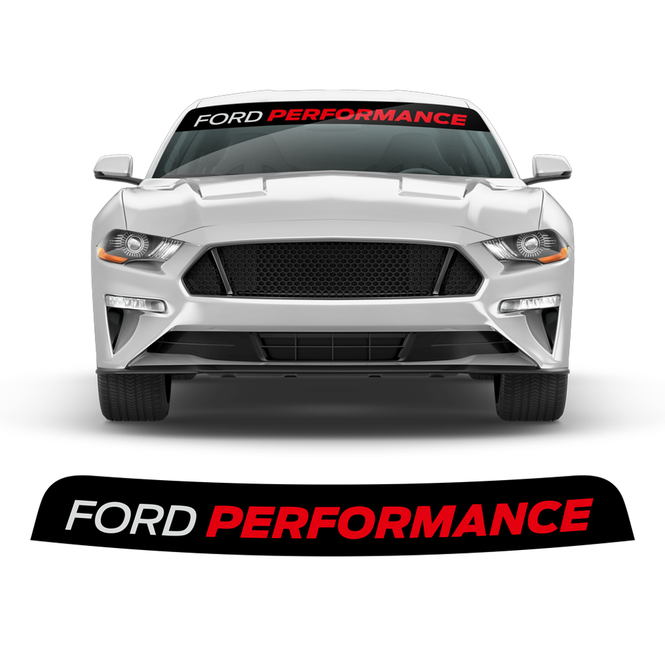 Ford Performance Windshield banner decal for Ford Mustang 2015 - 2022 ...