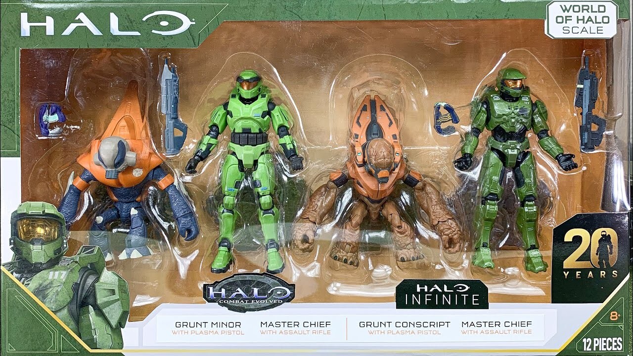 World Of Halo Infinite Combat 20 Year Evolved 4 Pack Figure -Master ...
