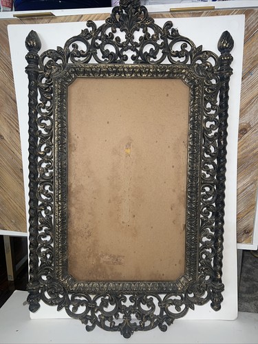 Vtg HOMCO MCM Ornate Medieval Tone Syroco Wall ~Hollywood Regency Frame ...