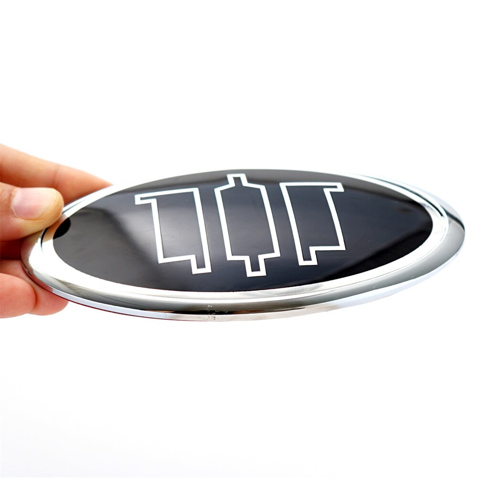 2x Chrome Black Brenthon Front Trunk Emblem for Rio Soul Forte Optima ...