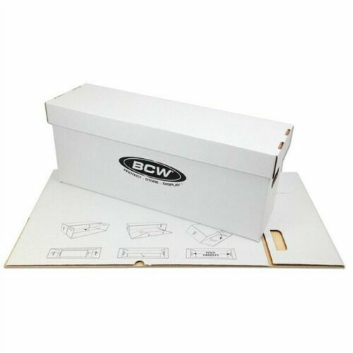 1 2 BCW Long Cardboard Comic Book Custom Storage Box Holds 250-300 ...