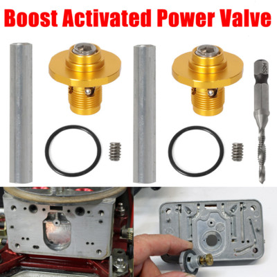2X Blow through Boost Activated Power Valve Kit For Holley QFT 2300 ...