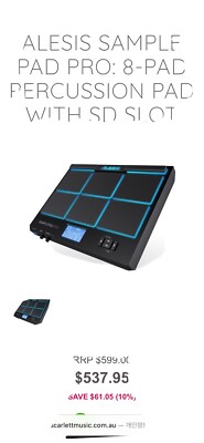 alesis sample pad Pro 8pads | eBay Australia