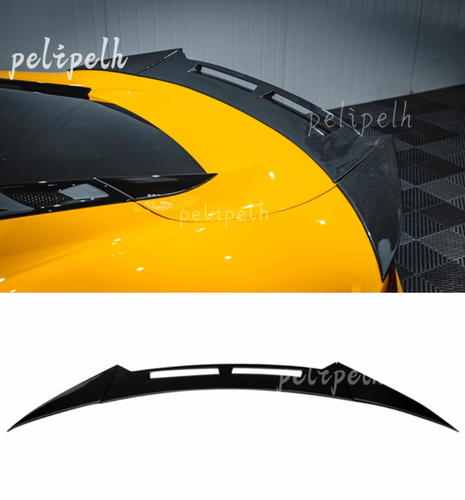 For Lotus Emira 2023-2024 Dry Carbon Fiber Rear Door Tail Trunk Spoiler ...