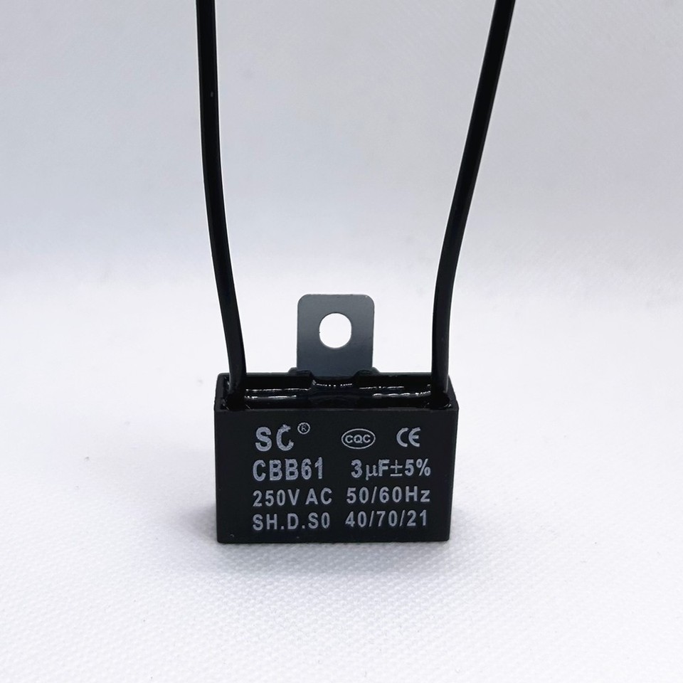 CBB61 250V Capacitor 2 wires 1/2/3/3.5/4/5/6/7/8/9/10/12/15/18/20/24/25 ...