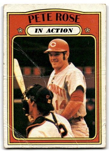 Pete Rose 1972 Topps Baseball In Action #560 Cincinnati Reds - LOW ...