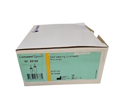 30 Pack, COLOPLAST CONVEEN OPTIMA 25mm 22125 Self-Sealing Urisheath | eBay