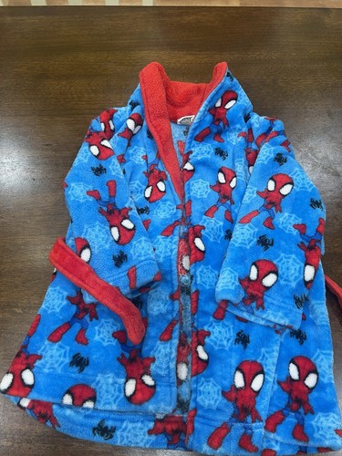 Kids Toddler Marvel Spider Man Bath Robe 4T | eBay