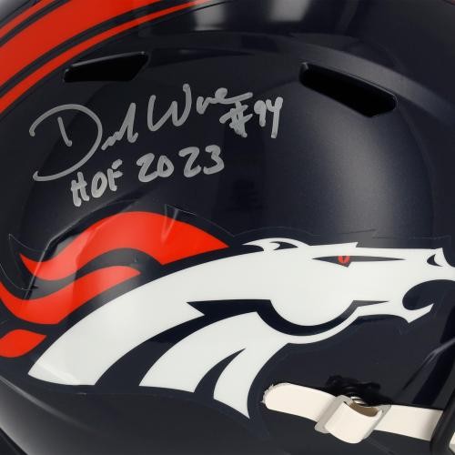 DeMarcus Ware Denver Broncos Signed Riddell Speed Replica Helmet w/HOF ...
