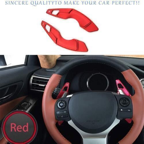 For Lexus IS300 350 2014-24 Red Alloy Steering Wheel Shifter Paddle ...