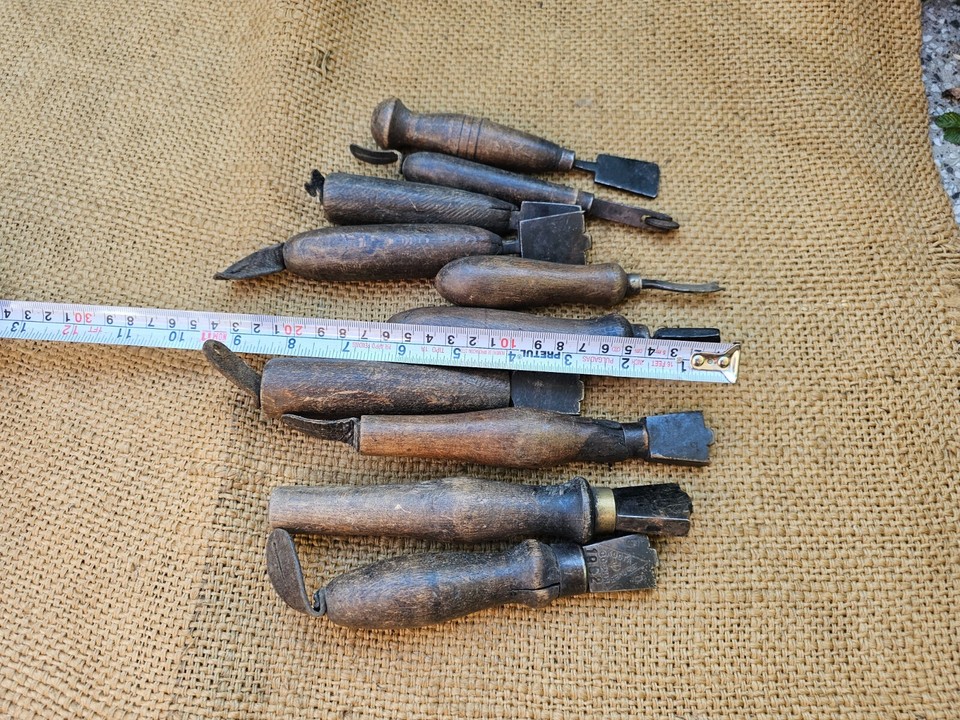 VINATGE COBBLERS SHOEMAKER TOOL SET LEATHER WORKING ANTIQUE | eBay