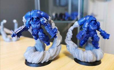 3 Smoke Trail Stands compatible w/ Primaris Inceptor marines, Warhammer ...