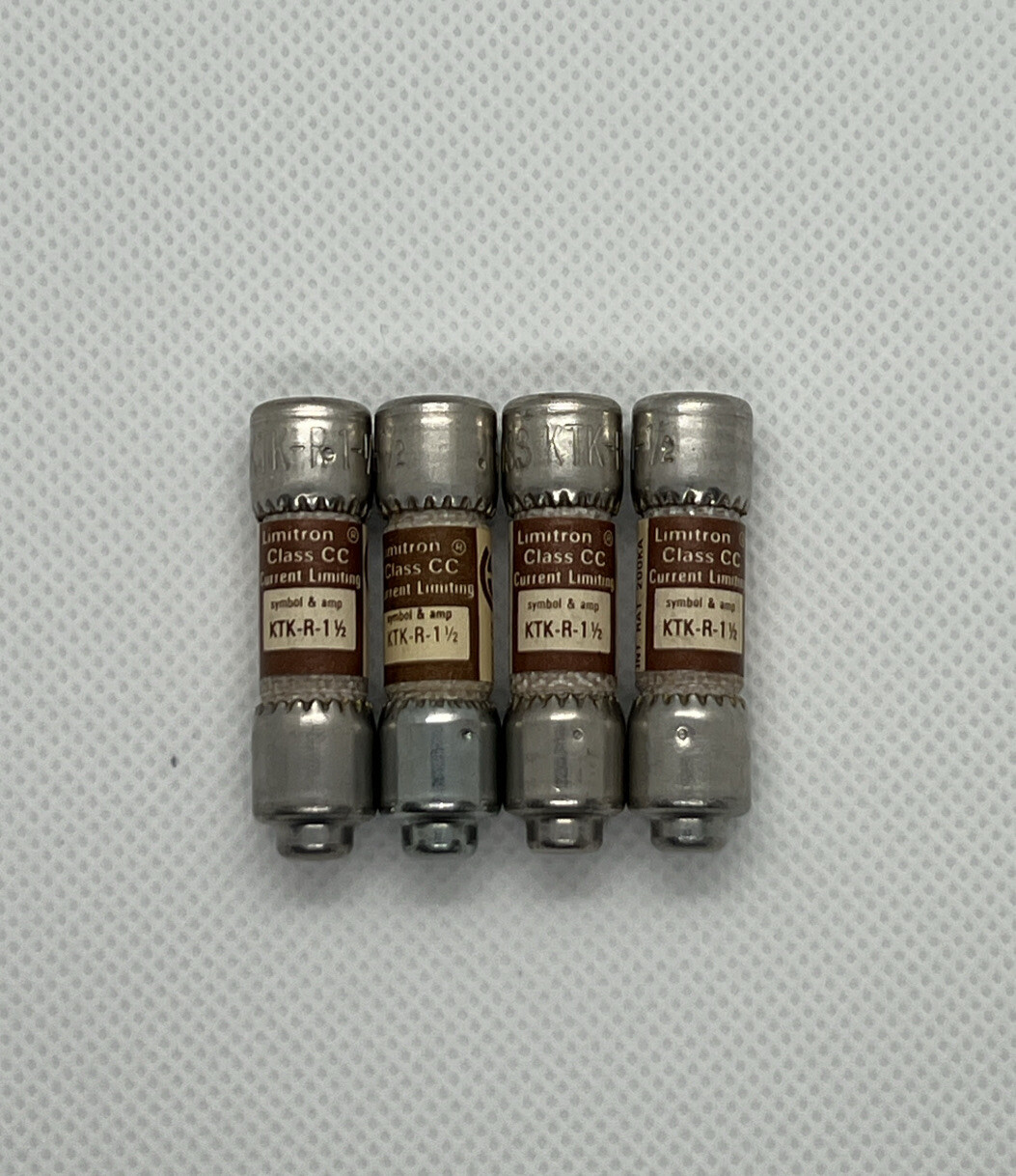 Bussmann KTK-R-1-1/2 KTKR1-1/2 1.5A 600Vac Fuses Fast Acting Fuse ‼️4 ...