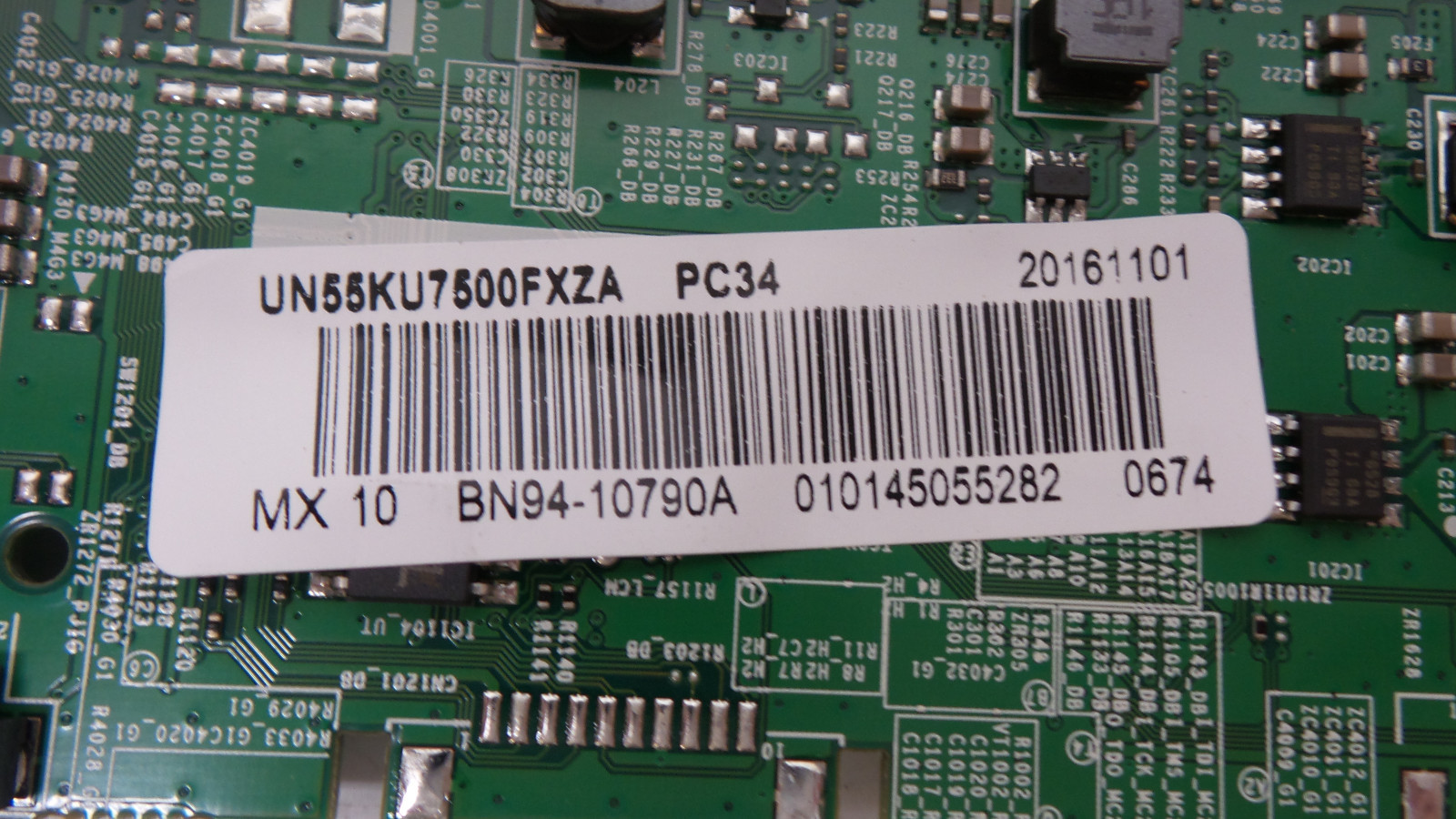 Samsung UN55KU7500FXZA TV Main Board BN97-10970A / BN94-10790A / BN41 ...