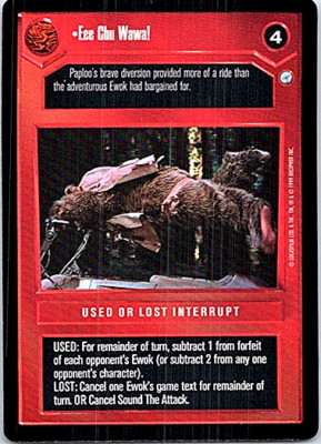 Eee Chu Wawa! Star Wars CCG Endor Near Mint | eBay