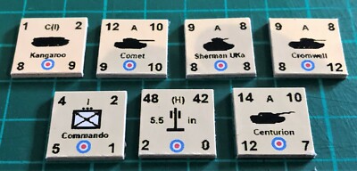 Panzer Leader Unofficial guide counters set (of 185), for Avalon Hill ...