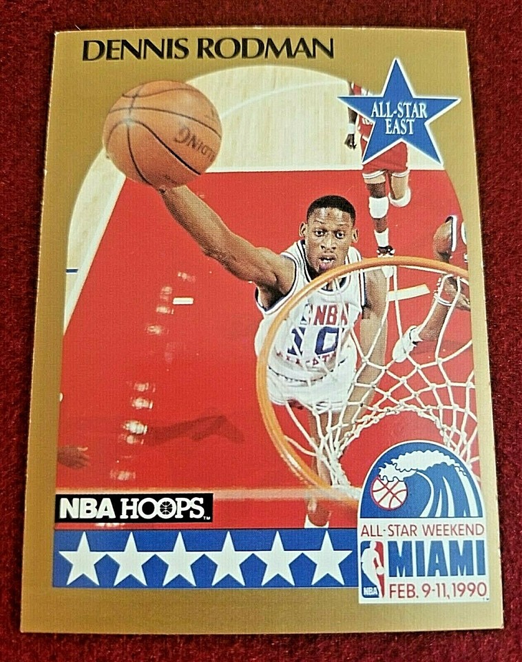 Dennis Rodman Topps Chrome Finest 1988 Fleer Panini Prizm UD Refractor ...