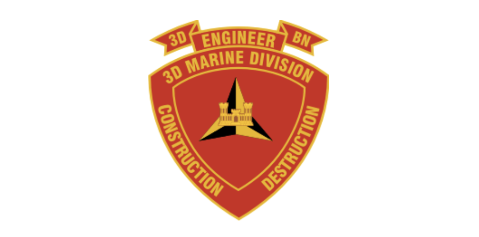 4" us marine corps 3rd marine engineer battalion bumper sticker decal ...