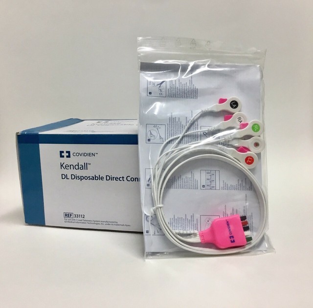 10 Covidien Kendall DL Disposable 5 Lead System for Philips Telemetry ...